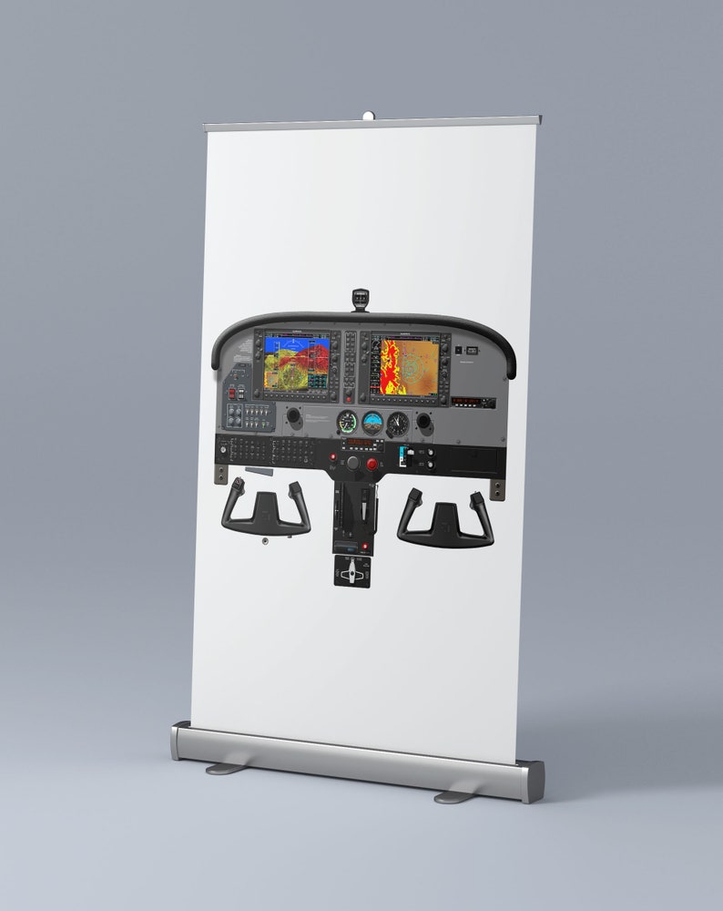 Cessna 172S Skyhawk Cockpit Poster With SVT Garmin G1000 Glass Cockpit ...