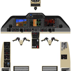 Embraer Phenom 300 Cockpit Poster - G1000 Flight Deck - Etsy