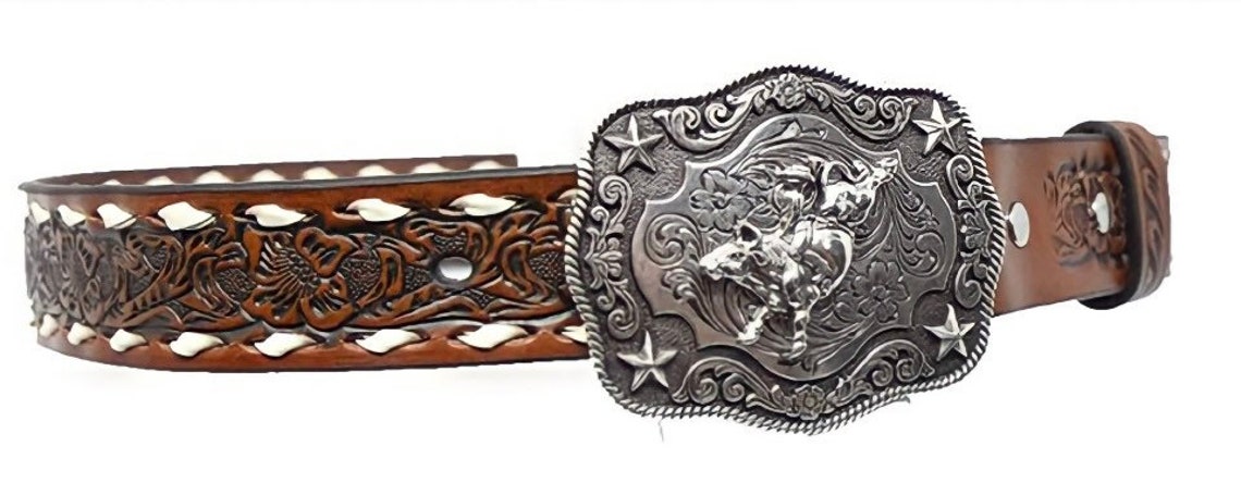 Baby/toddler/kids Leather Tooled Belt - Etsy