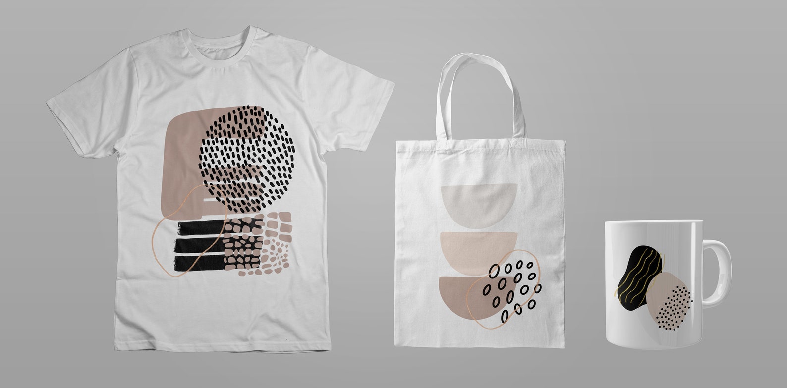 Boho Clipart Set Abstract Elements PNG Modern Boho Bundle - Etsy