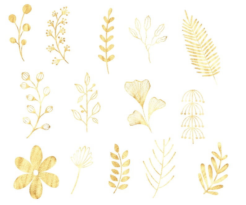 Boho Clipart Set Abstract Elements PNG Modern Boho Bundle - Etsy