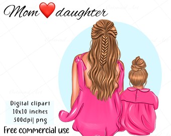 I Love Mom Clipart - Etsy