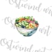 Watercolor Healthy Food Clipart Bundle Fruit Bowl Digital - Etsy