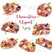 Watercolour Charcuterie Board Clipart Bundle. Meat Board. Food Clipart ...
