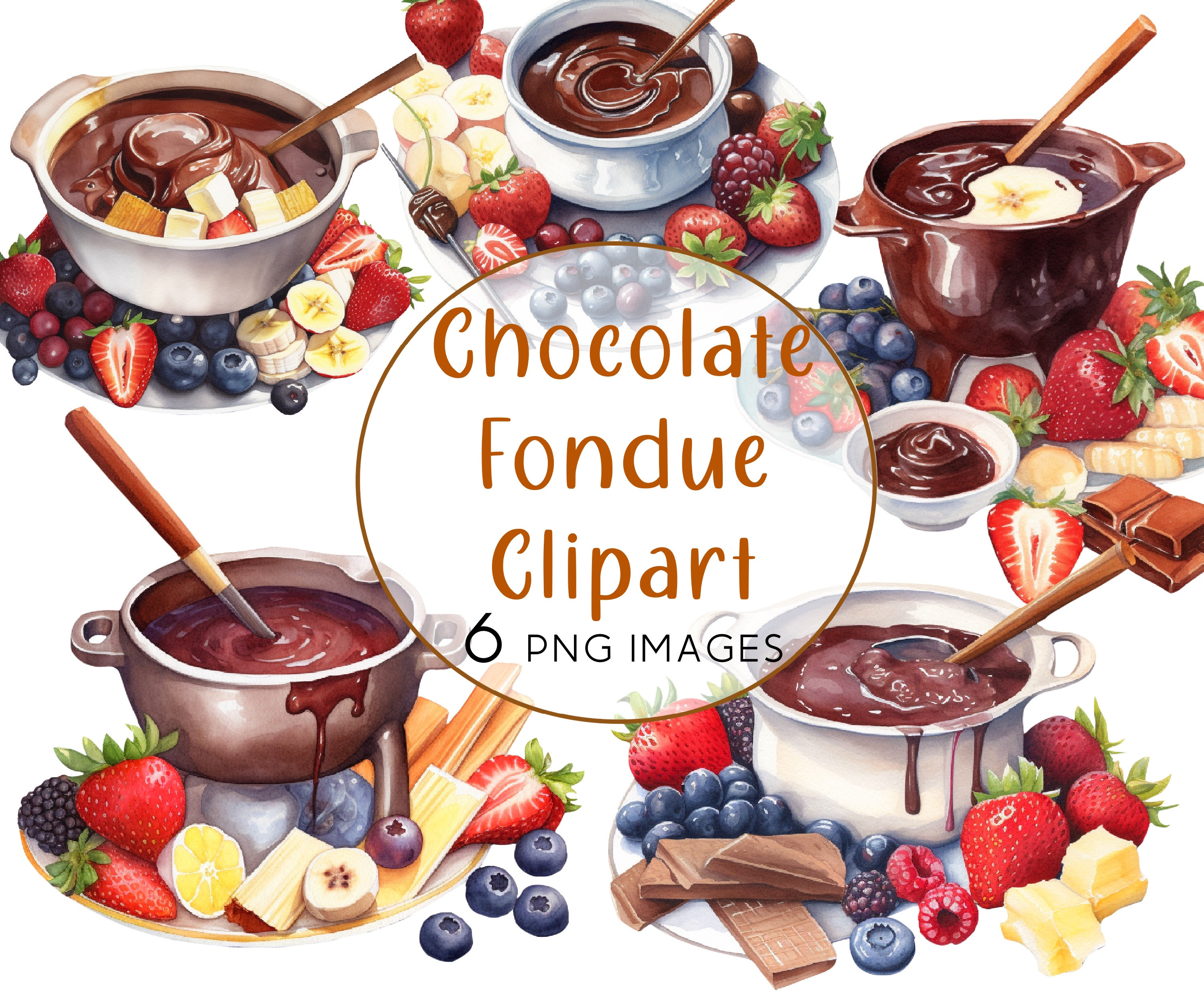 Chocolate Fondue Clip Art