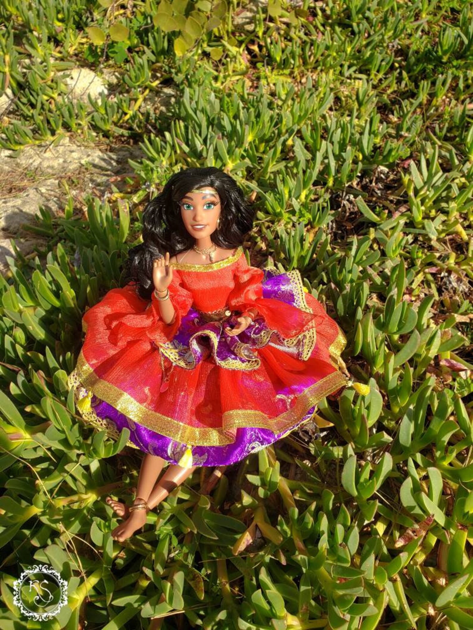 Esmeralda Red Dress Inspired by Masquerade Concept Art for | Etsy