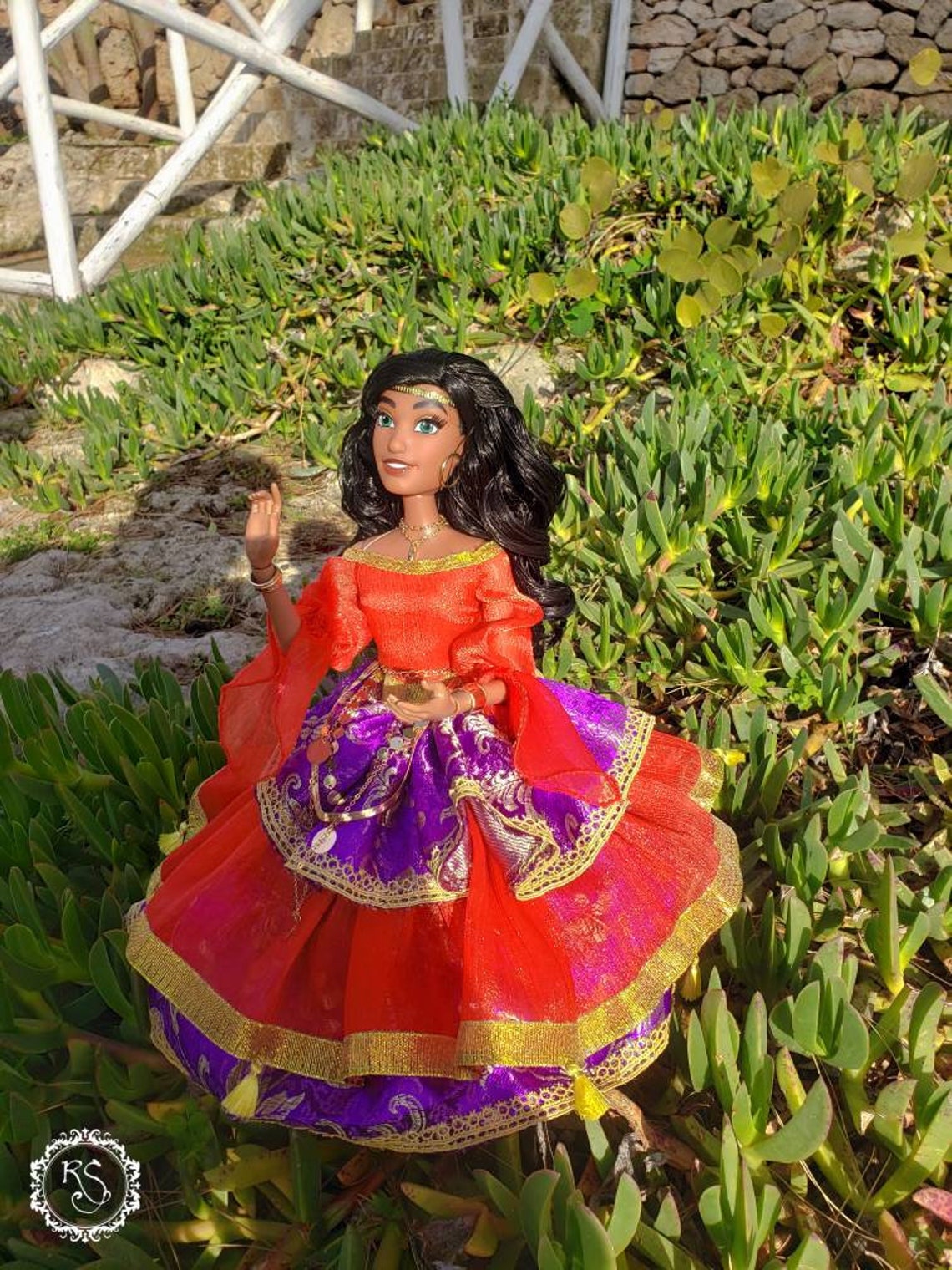 Esmeralda Red Dress Inspired by Masquerade Concept Art for | Etsy