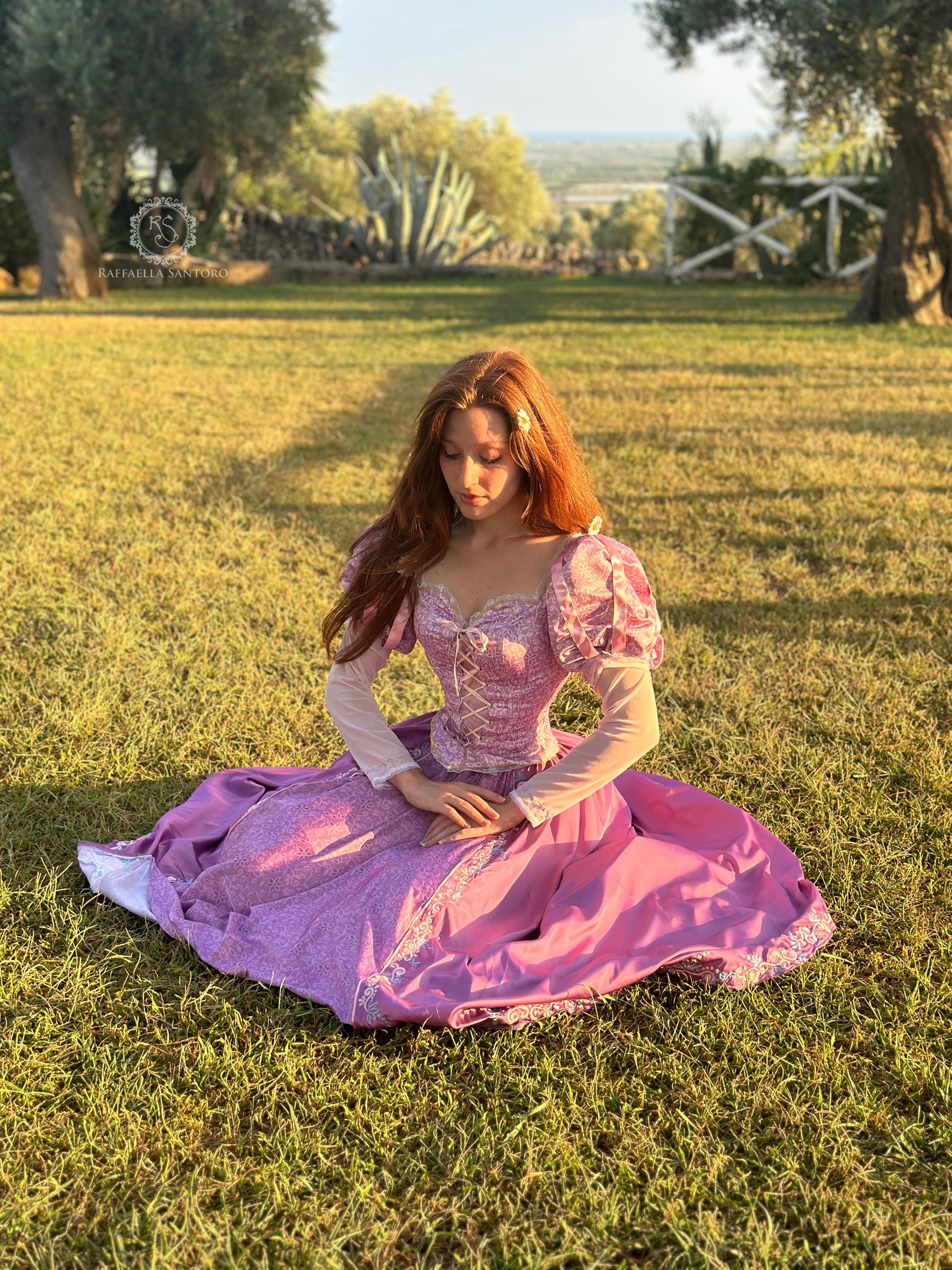 Rapunzel Inspired Costume, Purple Medieval Dress, Medieval Dress ...