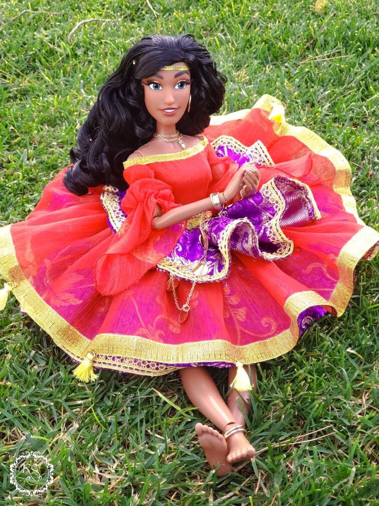 Esmeralda Red Dress Inspired by Masquerade Concept Art for | Etsy