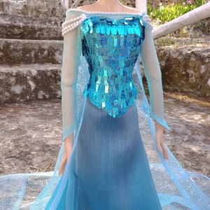 Elsa Snow Queen Doll Dress - Etsy