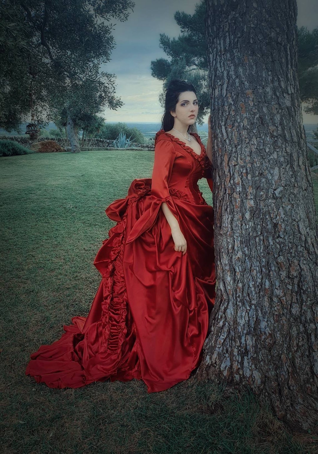 Mina Dress, Victorian Ball Dress, Dracula Dress, Petticoat Dress ...