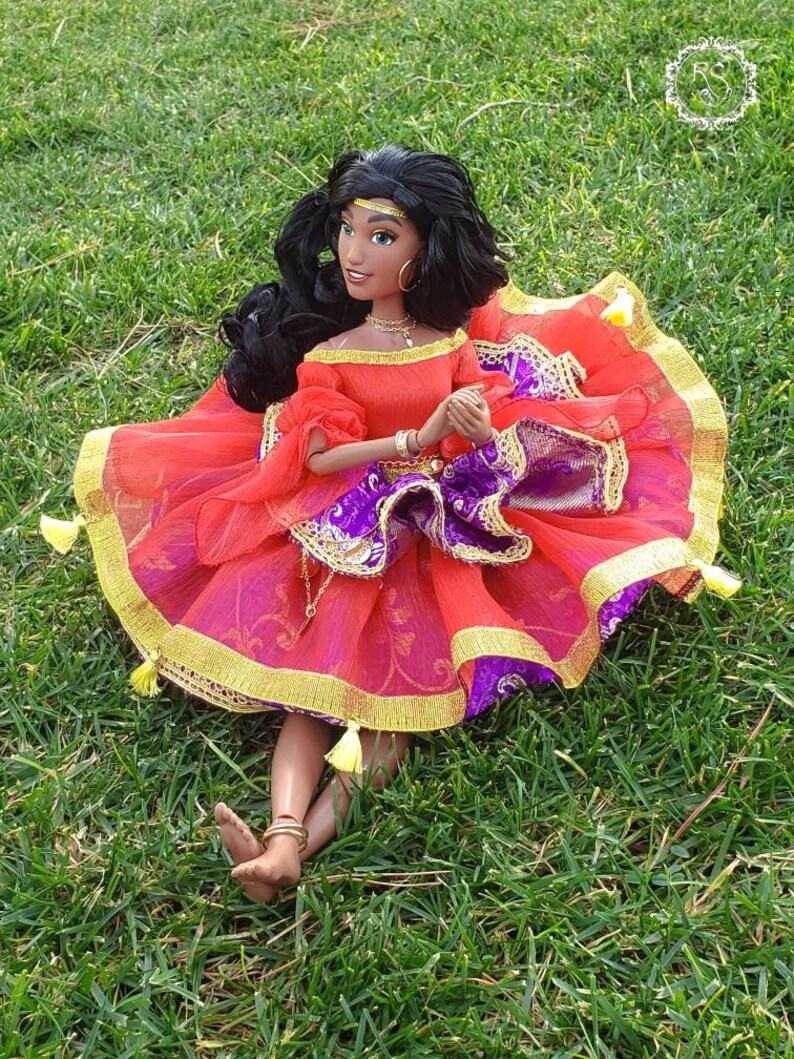 Esmeralda Red Dress Inspired by Masquerade Concept Art for - Etsy