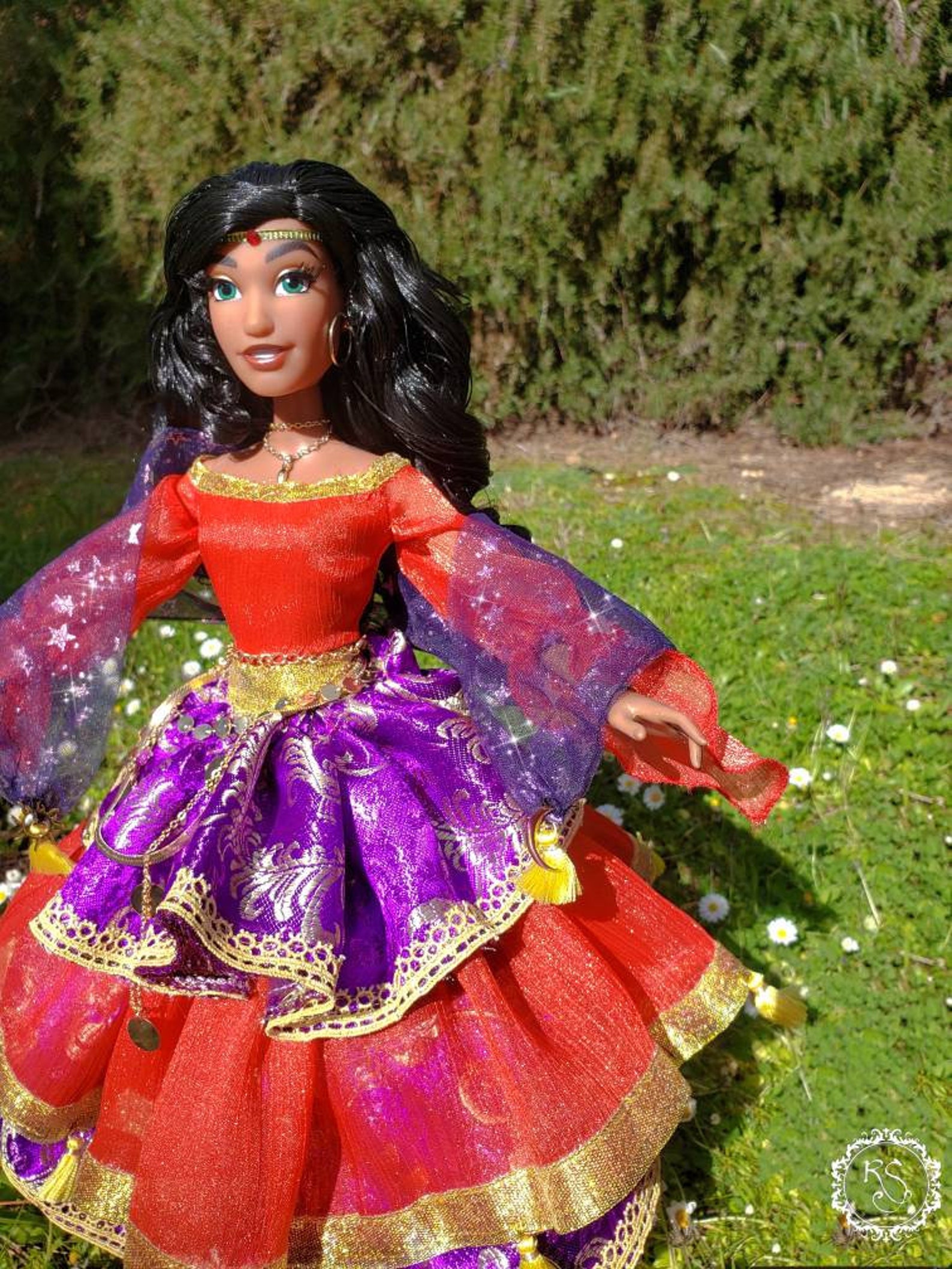 Esmeralda Red Dress Inspired by Masquerade Concept Art for - Etsy