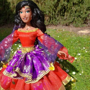 Esmeralda Red Dress Inspired by Masquerade Concept Art for - Etsy