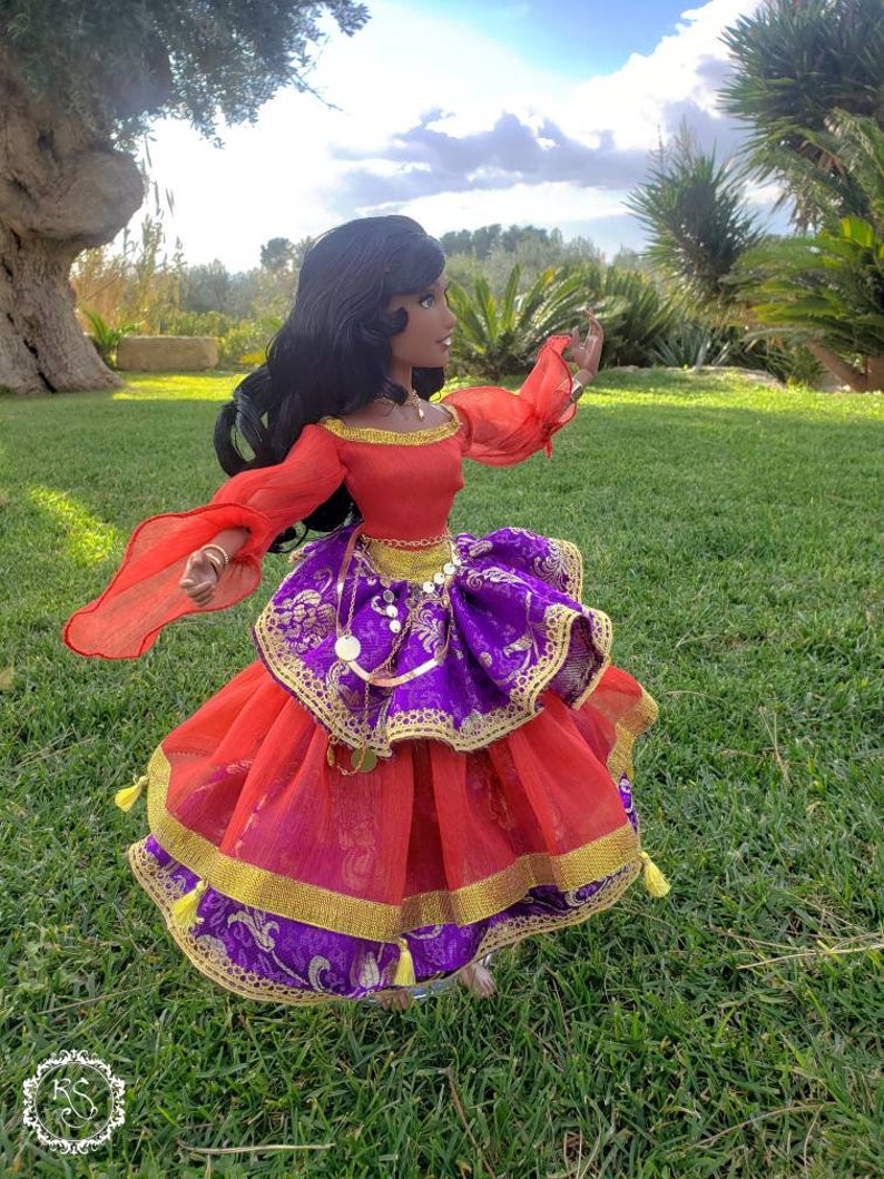 Esmeralda Red Dress Inspired by Masquerade Concept Art for | Etsy