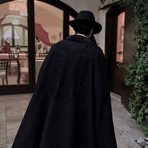 Phantom Cloak, Eric Cape, Opera Costume, Victorian Cape, Victorian Male ...