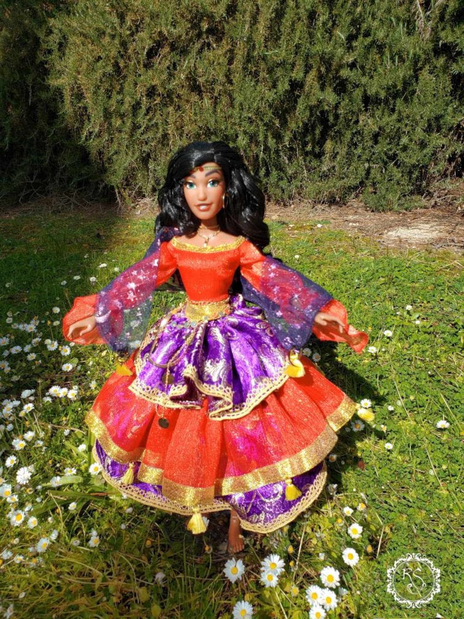 Esmeralda Red Dress Inspired by Masquerade Concept Art for - Etsy