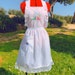 Cindy: Cottagecore Apron With Embroideries 100% Cotton, High Quality ...