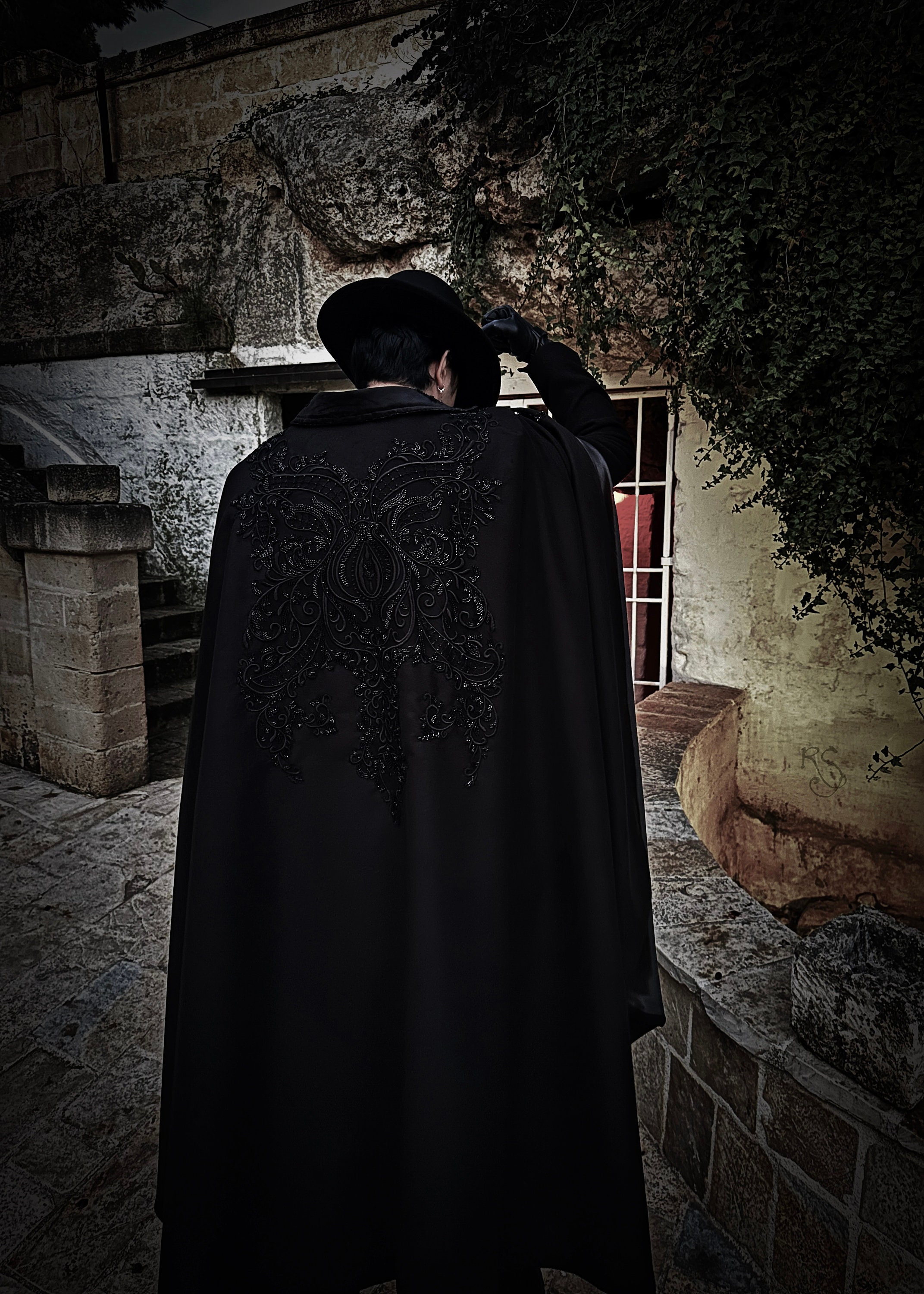 Phantom Cloak, Eric Cape, Opera Costume, Victorian Cape, Victorian Male ...