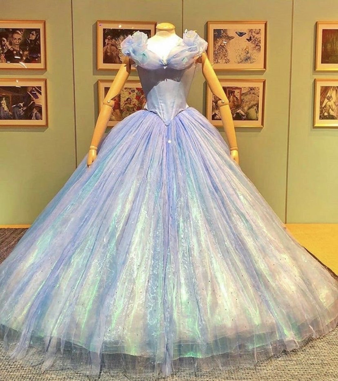 Cindy Dress, Prom Dress, Wedding Dress, Princess Ball Dress, Cornflower ...