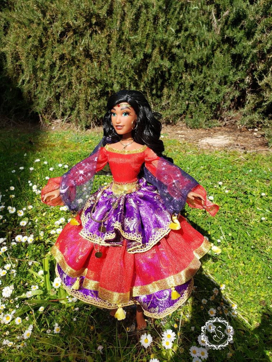 Esmeralda Red Dress Inspired by Masquerade Concept Art for - Etsy