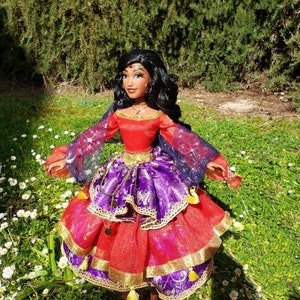 Esmeralda Red Dress Inspired by Masquerade Concept Art for - Etsy