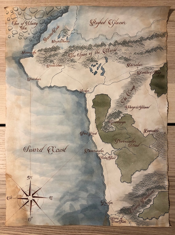 Custom Hand-drawn Fantasy Maps - Etsy