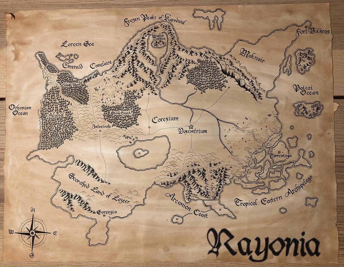 Custom Fantasy Maps, Hand-drawn - Etsy