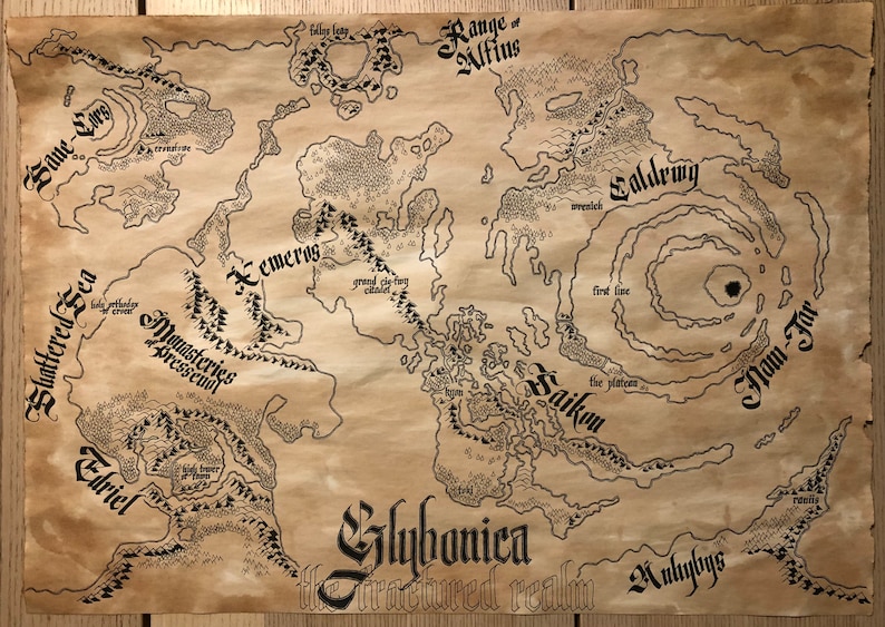 Custom Fantasy Maps, Hand-drawn - Etsy