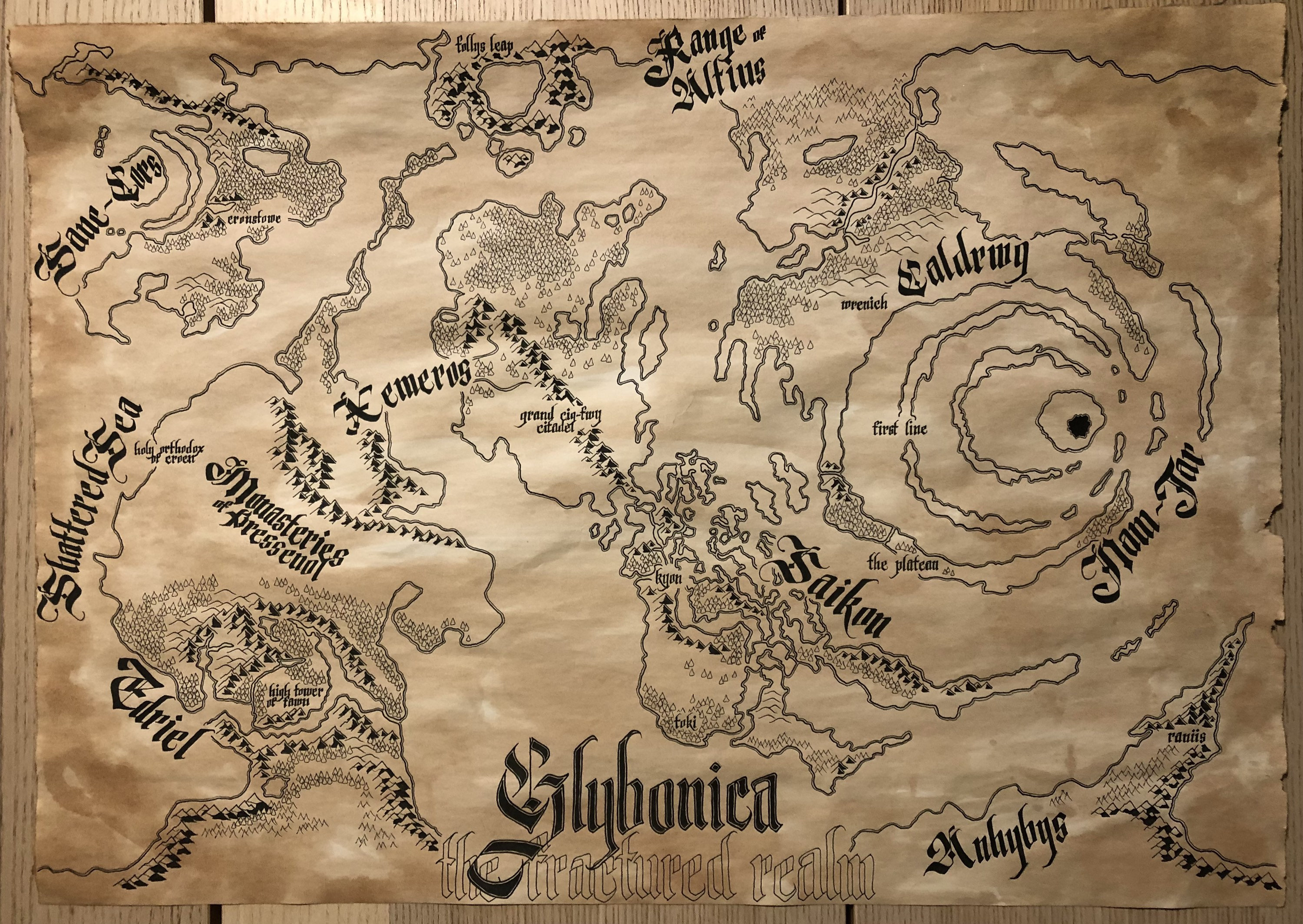 Custom Fantasy Maps, Hand-drawn - Etsy