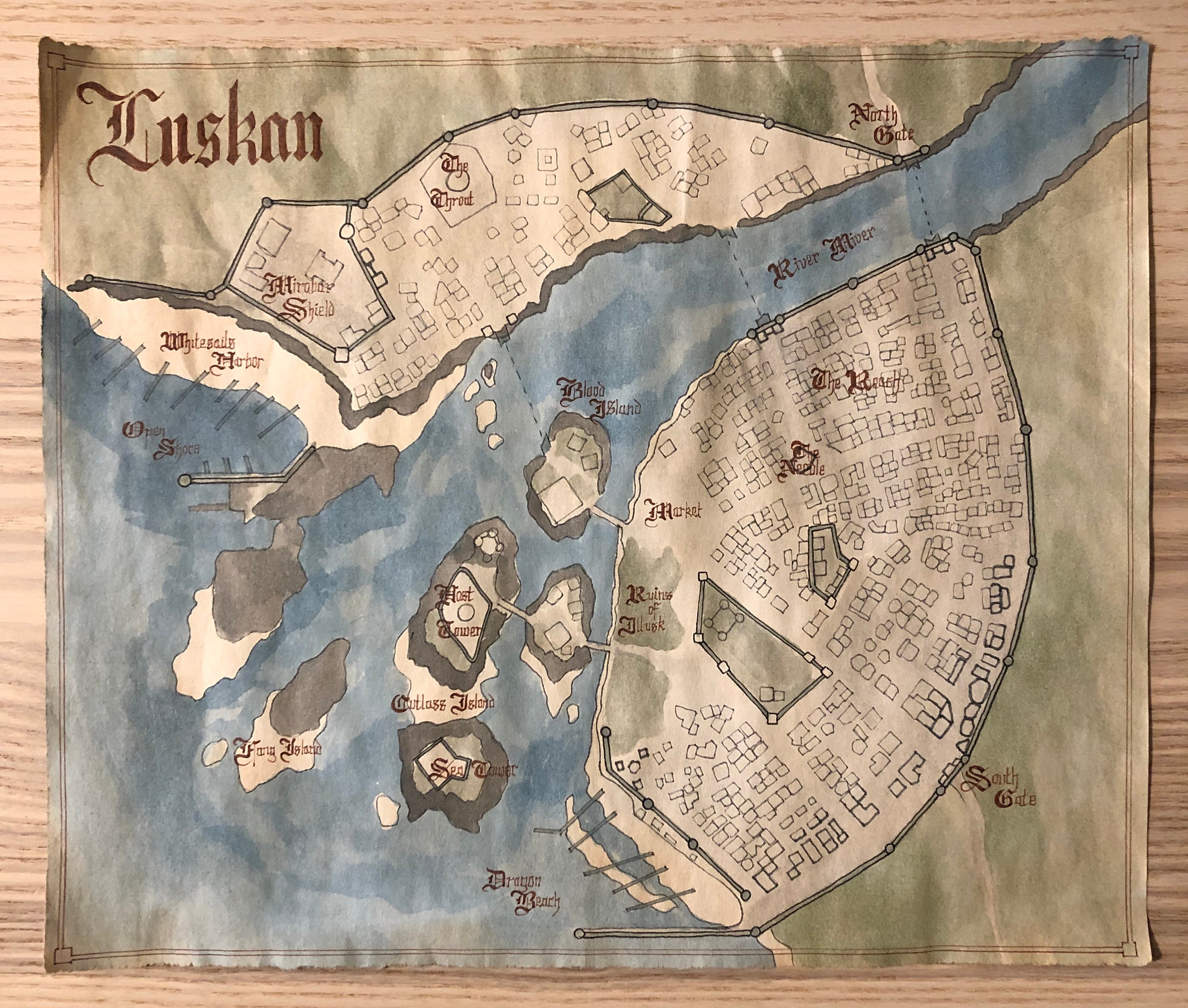 Custom, Hand-drawn Fantasy Maps - Etsy UK