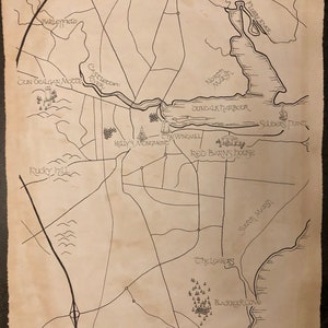 Custom, Hand-drawn Map - Etsy