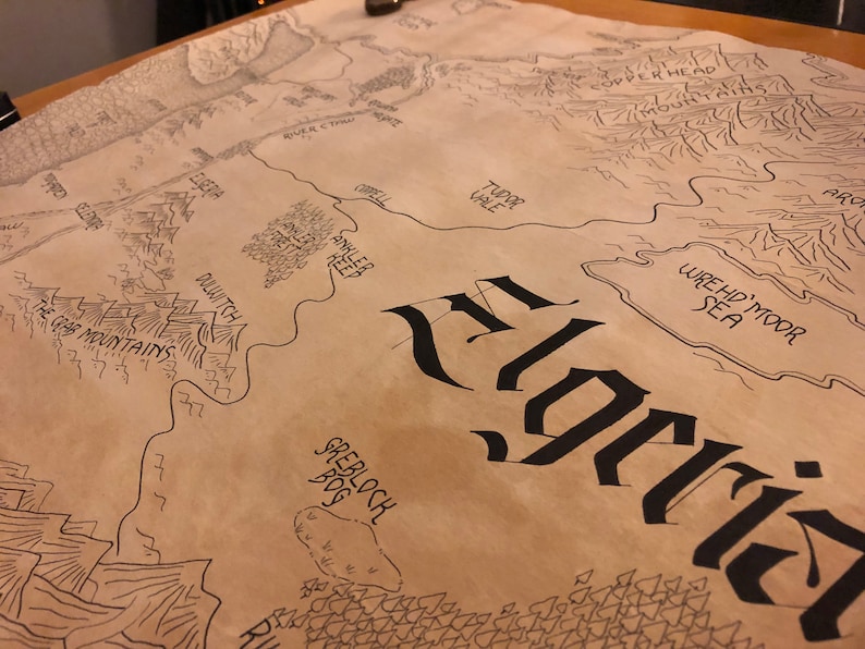 Custom Fantasy Maps, Hand-drawn - Etsy