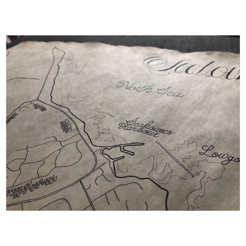Custom, Hand-drawn Map - Etsy
