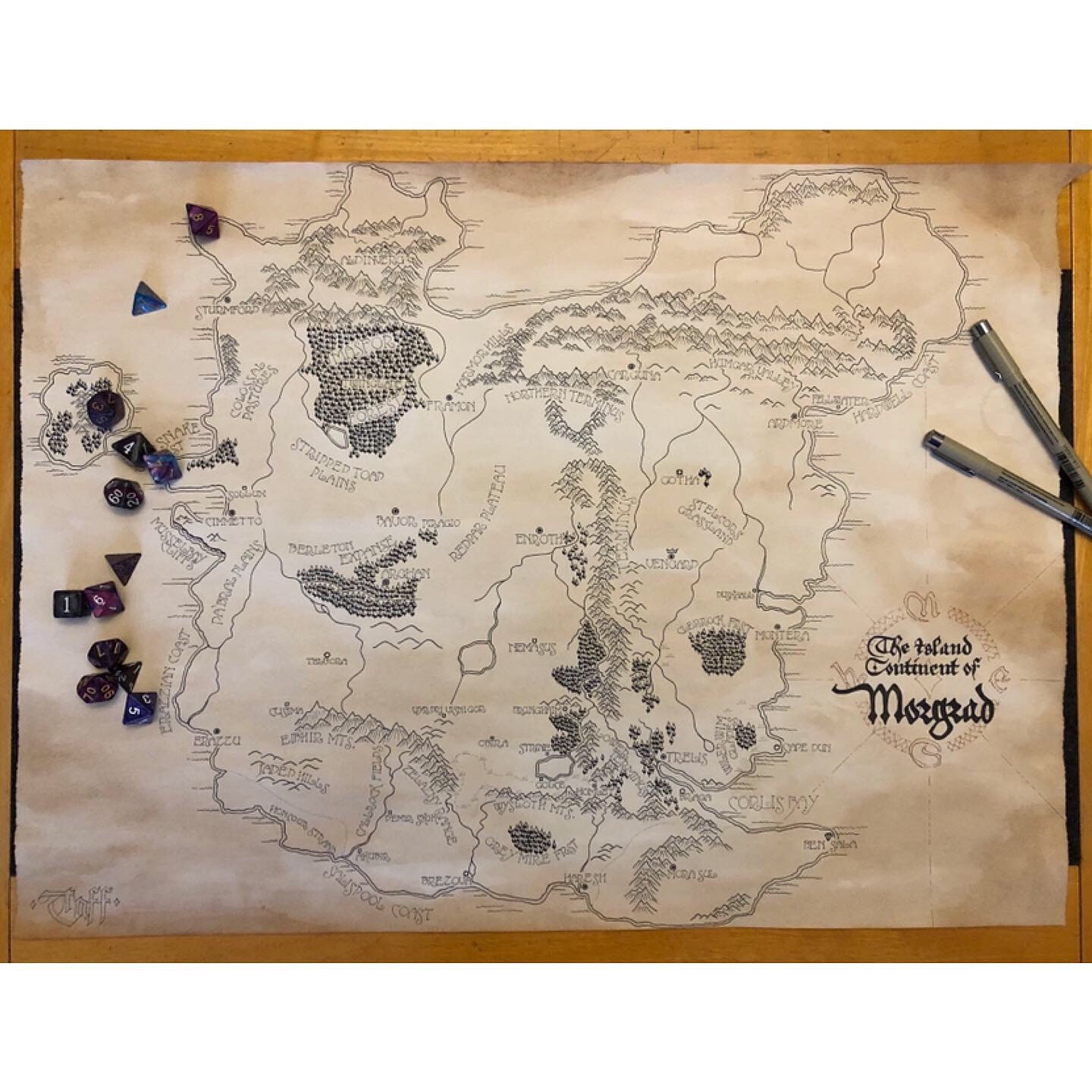 Custom Fantasy Maps, Hand-drawn - Etsy