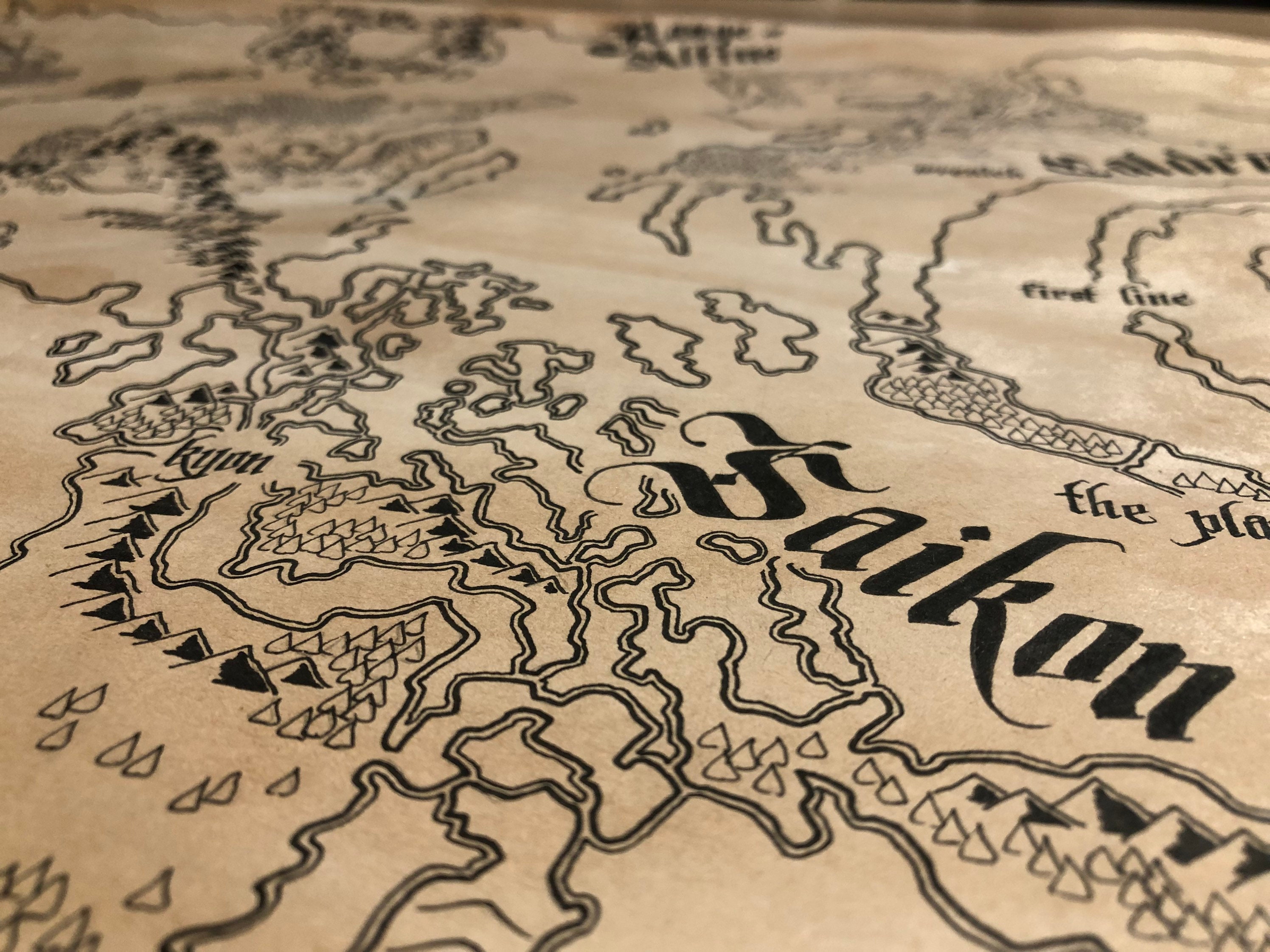 Custom Fantasy Maps, Hand-drawn - Etsy