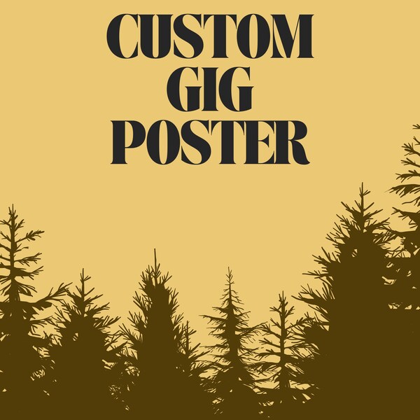 Gig Posters - Etsy UK