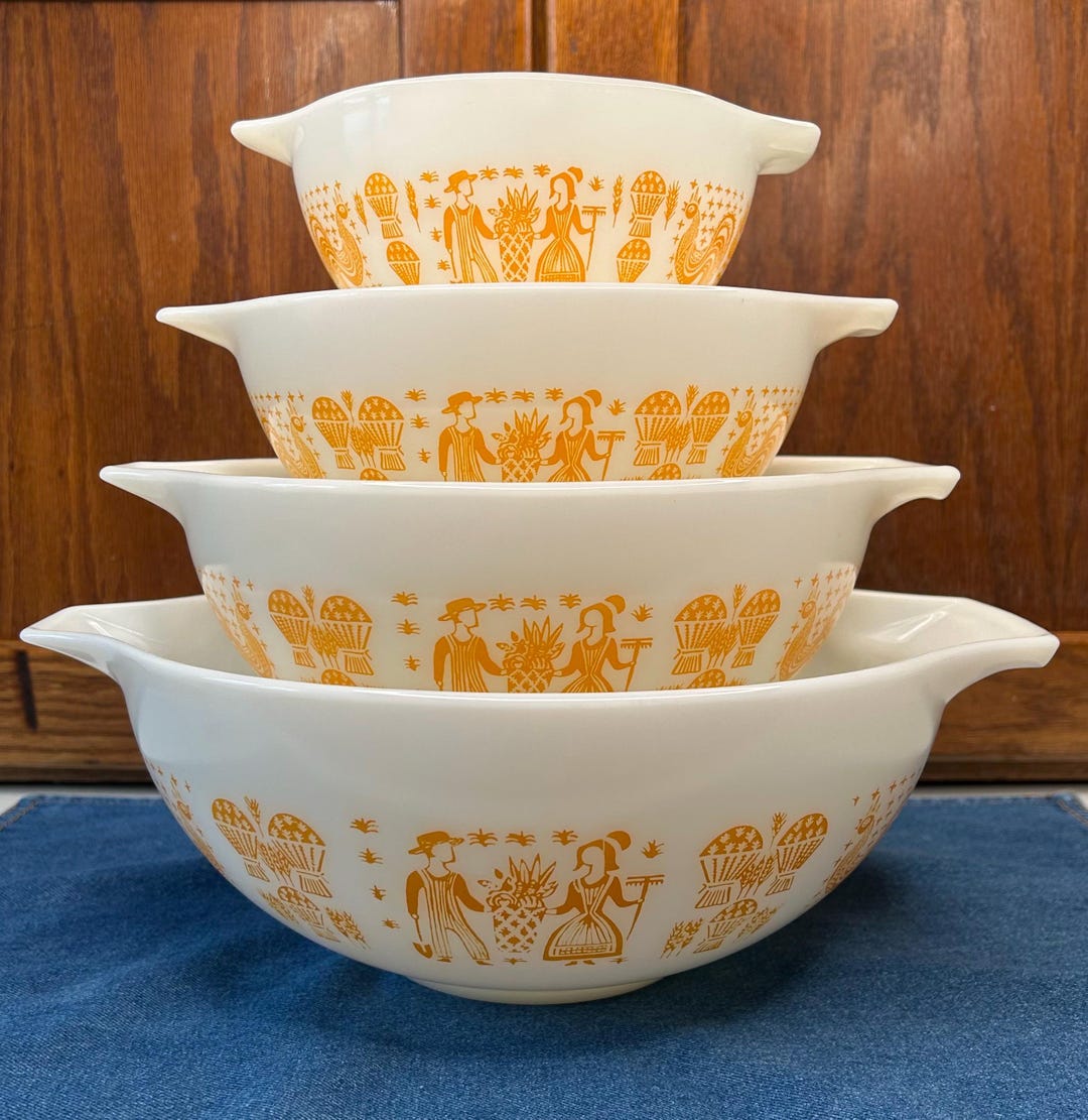 Vintage Pyrex Pumpkin Orange Butterprint Full Set Minty! - Etsy