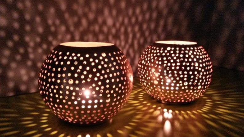 Modern Turkish Antique Look 2 Lantern Moroccan Handmade Candle - Etsy