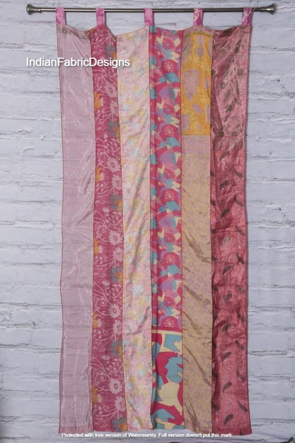 Indian Vintage Old Silk Sari Multi Color Handmade Patchwork - Etsy
