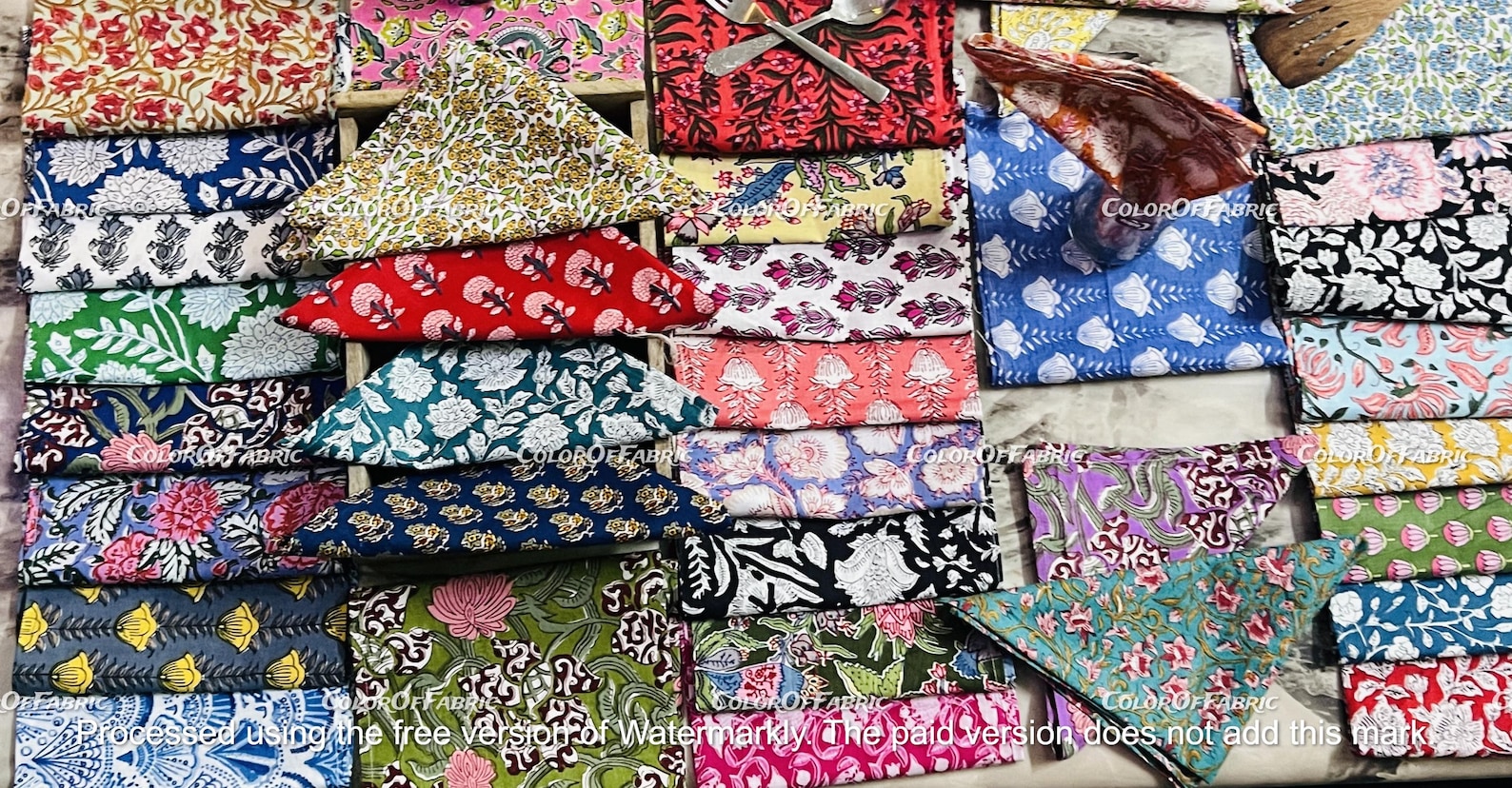 Wholesale Lot of Napkins Set,hand Printed Napkins for Home, Kitchen ...