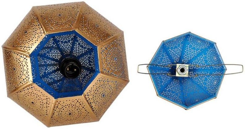 Modern Turkish Vintage Antique Look Moroccan Blue Ceiling - Etsy
