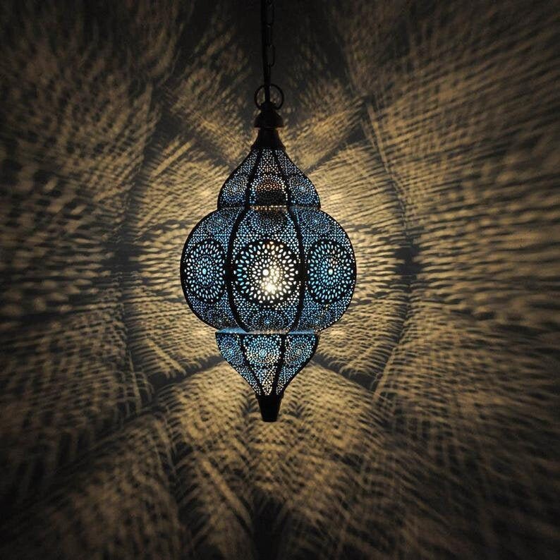 Modern Turkish Vintage Antique Look Moroccan Blue Ceiling - Etsy