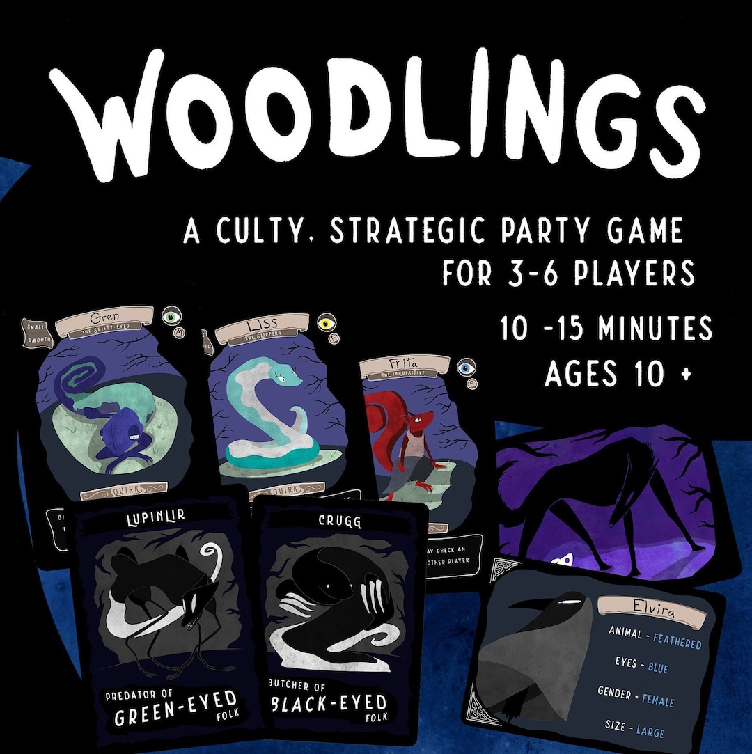 Woodlings - A Culty, Mafia-esque Card Game! (print and Play) - Etsy UK