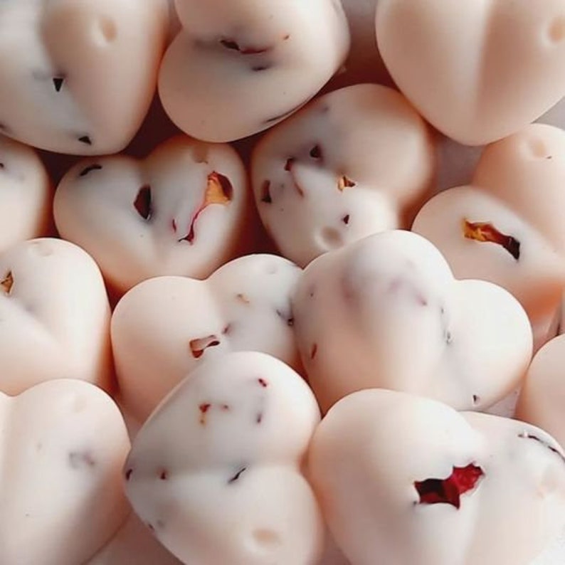 Highly Scented Rose Wax Melt Letterbox Gift | Heart Wax Melts | Rose ...