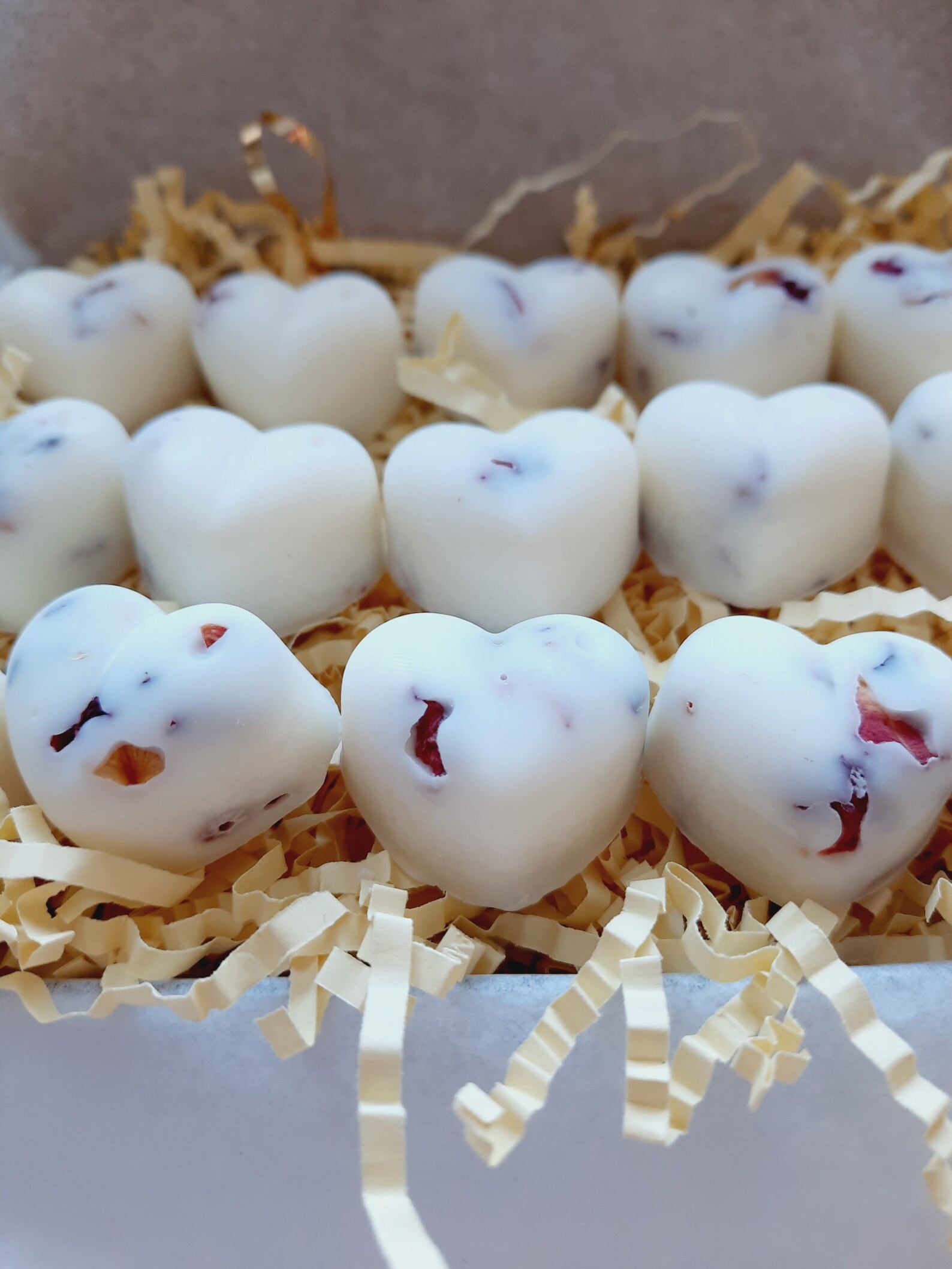 Highly Scented Rose Wax Melt Letterbox Gift | Heart Wax Melts | Rose ...