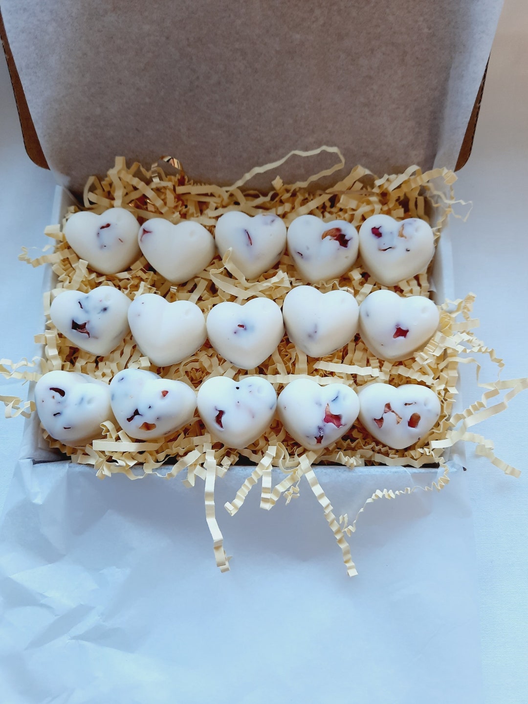 Highly Scented Rose Wax Melt Letterbox Gift | Heart Wax Melts | Rose ...