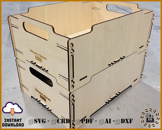 Stackable Box for Laser Cutting Storage Box Wooden Box - Etsy