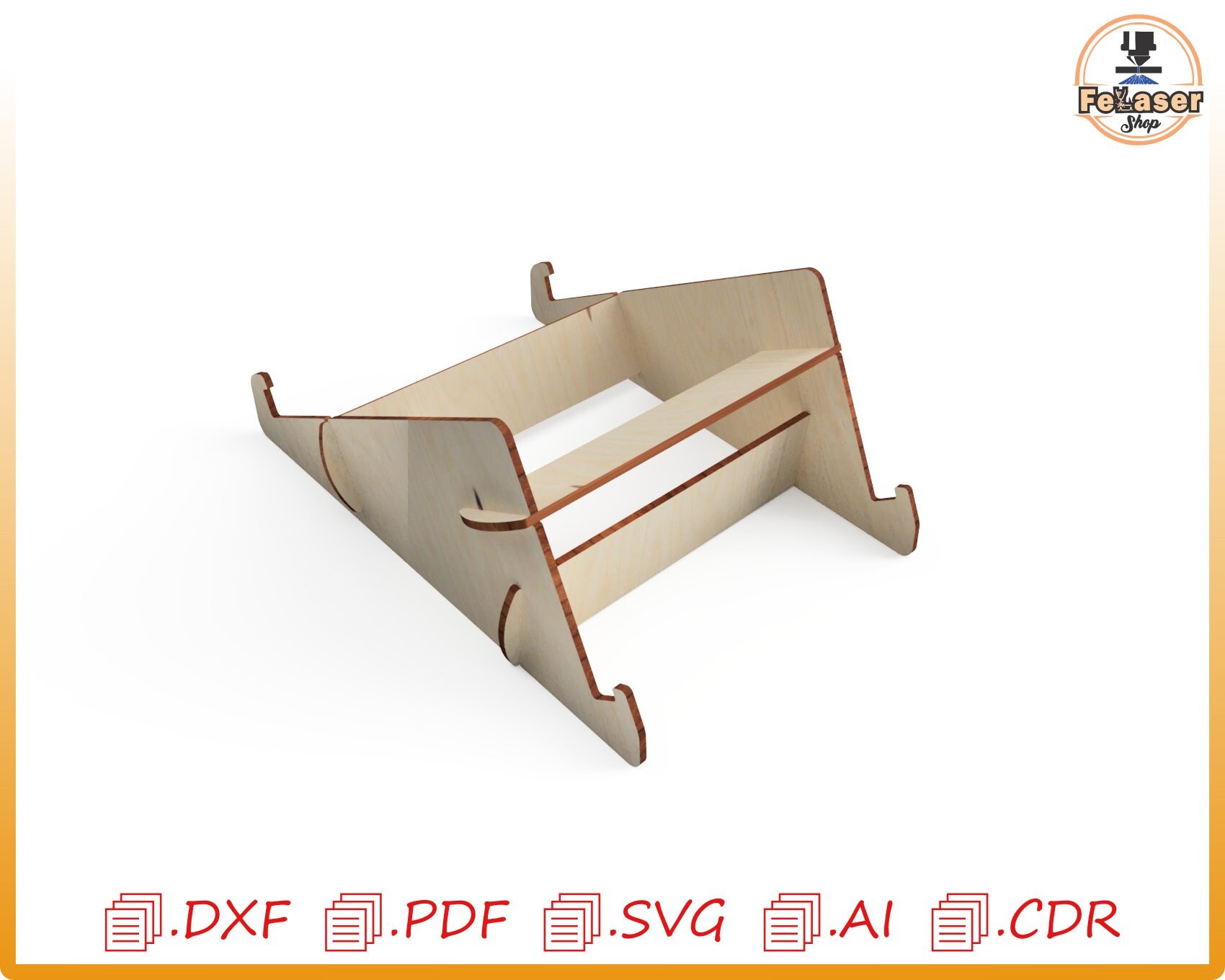 Laser Cut Wood Tablet Stand Template – CNC File (digital Download) - Etsy