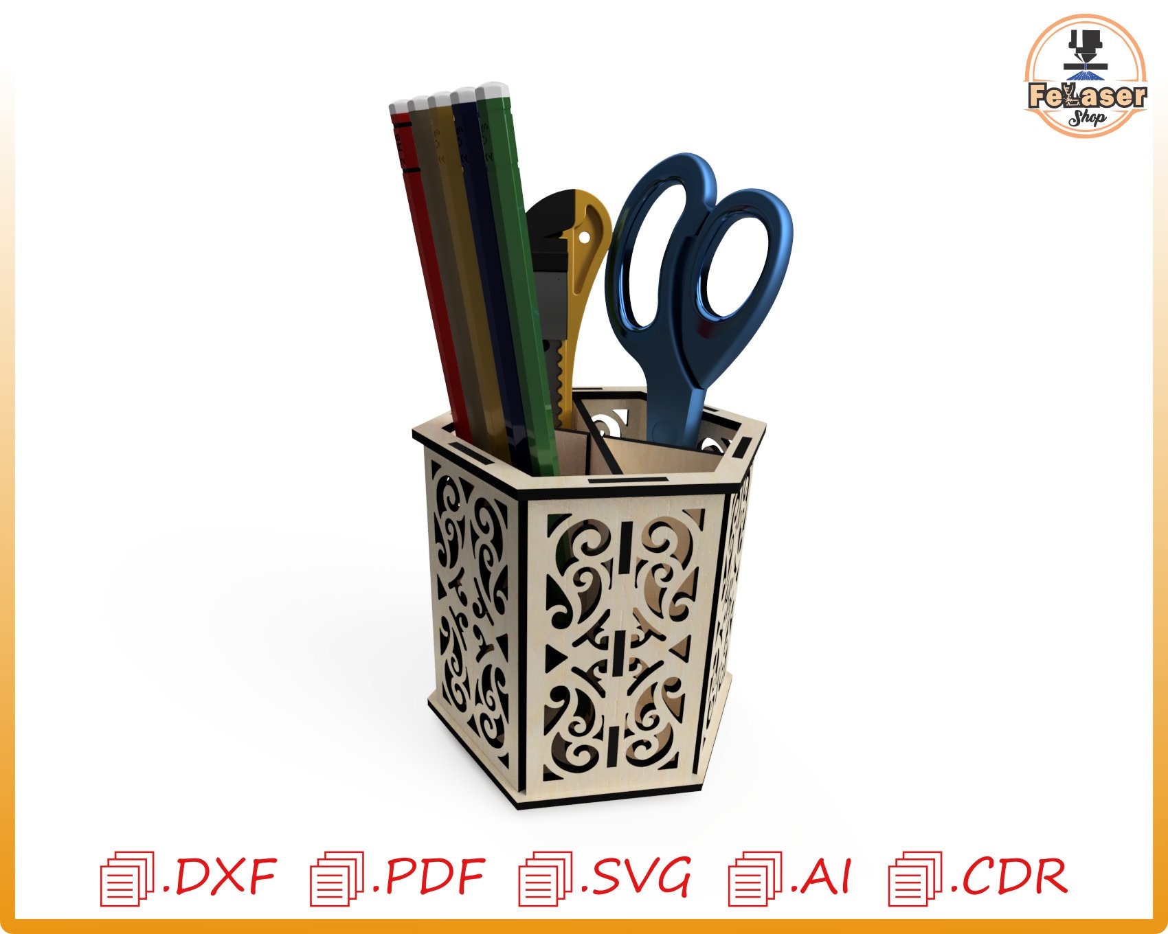 Pen Holder for Laser Cutting Organizer to Store Pens - Etsy